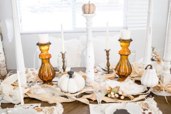 Decorating Ideas for an Autumn Table - From Farmhouse to Florida
