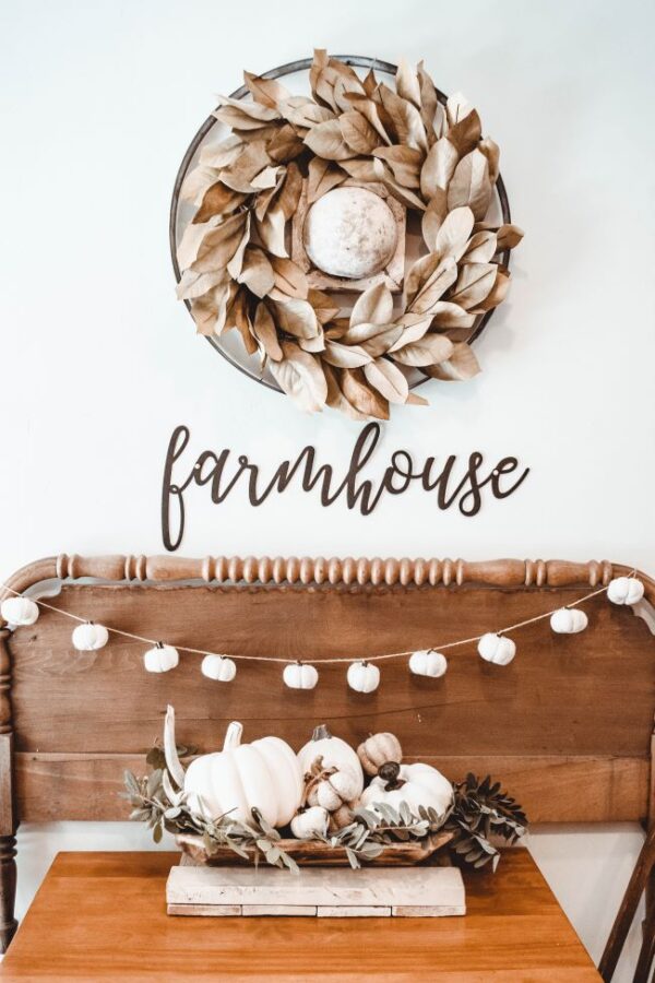 Easy Pumpkin Garland - From Farmhouse to Florida