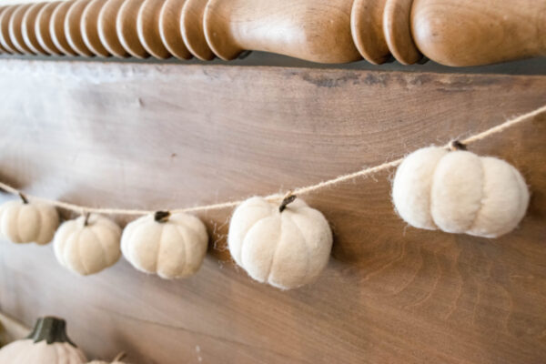 Easy Pumpkin Garland - From Farmhouse to Florida